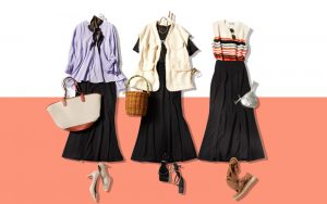 【GU】「¥1,990黒スカート」で“太って見えない”大人の高見えコーデ3選 | CLASSY.[クラッシィ]